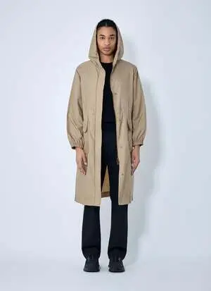 Moncler Hooded Parka Coat In Nylon