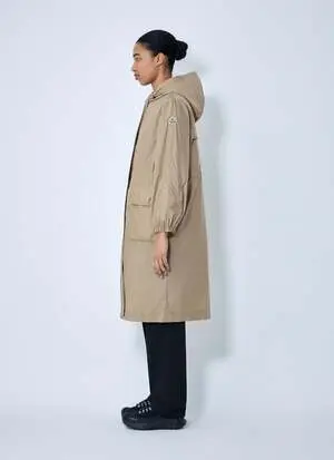 Moncler Hooded Parka Coat In Nylon