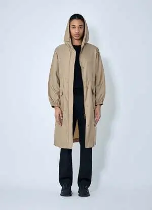 Moncler Hooded Parka Coat In Nylon