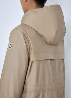 Moncler Hooded Parka Coat In Nylon
