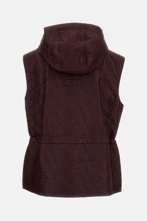 Fendi Quilted Nylon Vest With Ff Motif