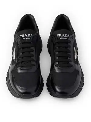 Prada Re-nylon And Brushed Leather Sneakers - Multicolor