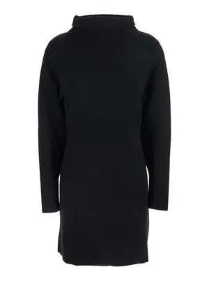 P.a.r.o.s.h Wool And Cashmere Turtleneck Midi Dress - Multicolor