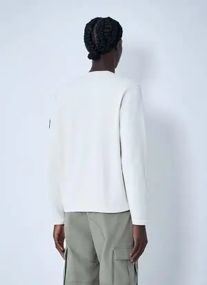 Stone Island Textured Knit Crewneck Sweatshirt With Logo Patch - Multicolor