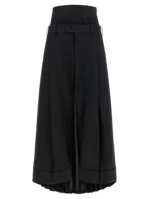 Junya Watanabe Pleated Wool Blend Trousers