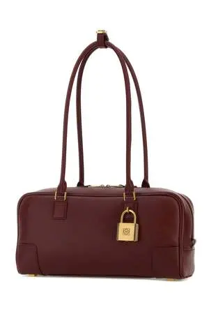 Loewe Burgundy Leather Amazona 31 Shoulder Bag - Red