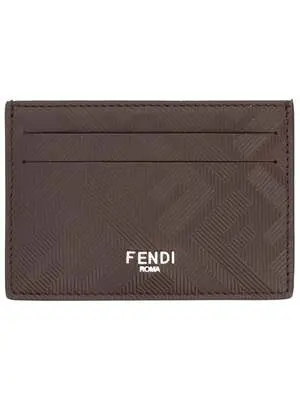 Fendi Leather Card Holder - Multicolor