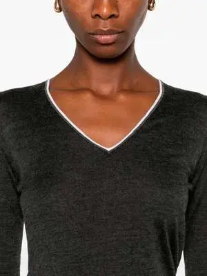 Brunello Cucinelli Sequined Linen, Cashmere And Silk Polo Top - Multicolor