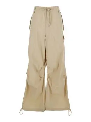 P.a.r.o.s.h Beige Cotton Blend Cargo Pants - Multicolor