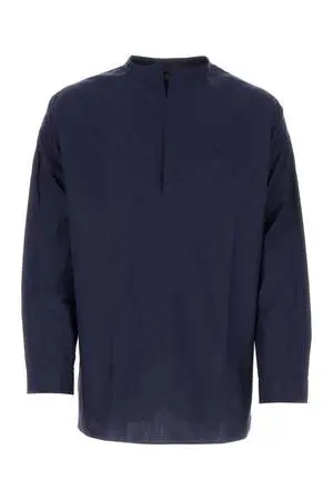 Prada Navy Poplin Oversize Shirt