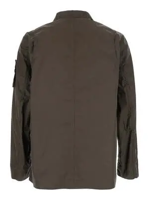 Stone Island Logo Patch Cotton Blend Jacket - Multicolor