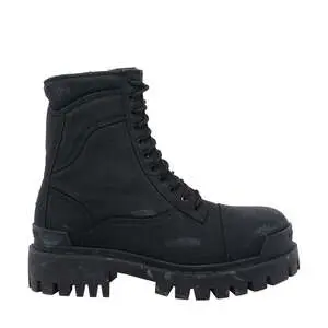 Balenciaga Strike Combat Boots - Black