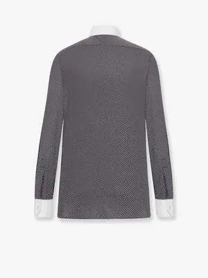 TOM FORD Microfantasy Cotton Shirt - Multicolor