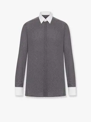 TOM FORD Microfantasy Cotton Shirt - Multicolor