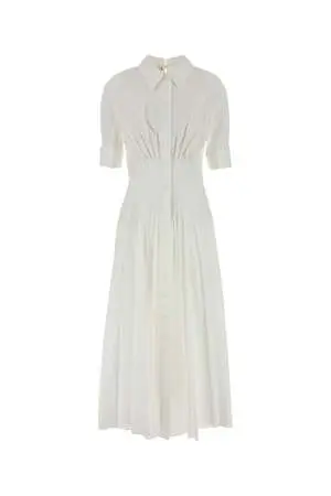 Marni Poplin Shirt Dress - White