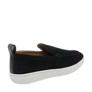 LANVIN Cruiser Suede Slip-on Loafers - Black