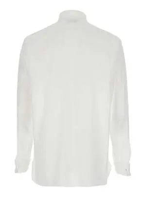 TOM FORD White Long-sleeved Shirt With Tone-on-tone Button Closure In Cotton For - Multicolor