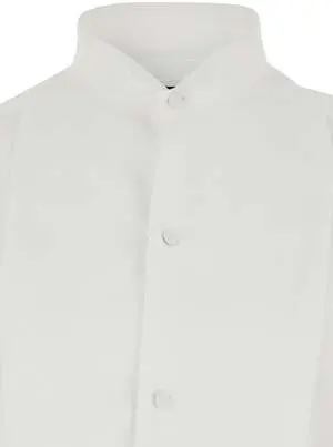 TOM FORD White Long-sleeved Shirt With Tone-on-tone Button Closure In Cotton For - Multicolor