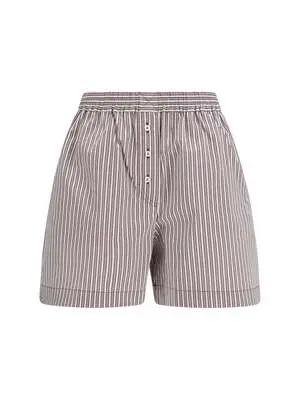 Brunello Cucinelli Striped Shorts For Women