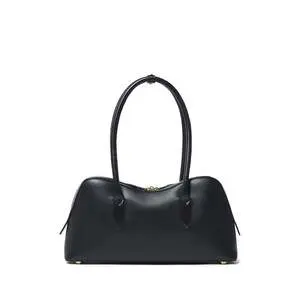 Stella McCartney Leather Shoulder Bag With Gold-tone Hardware - Black