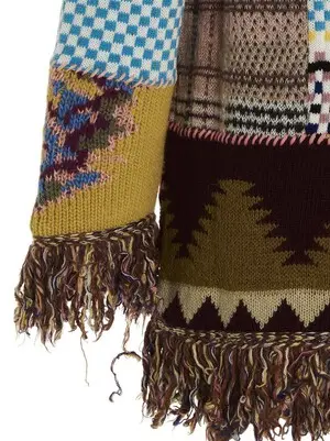 Etro Virginia Patchwork Knit Minidress - Multicolor