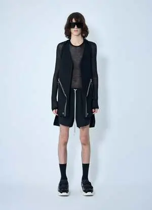 Rick Owens Asymmetrical Zip Detail Vest