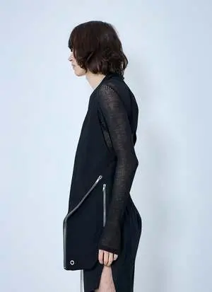 Rick Owens Asymmetrical Zip Detail Vest