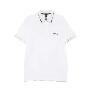 BOSS Boss White Polo Shirts Men White