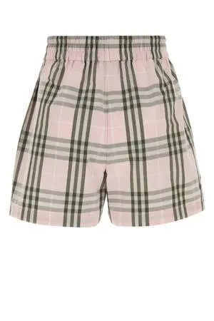 Burberry Embroidered Poplin Shorts - Multicolor
