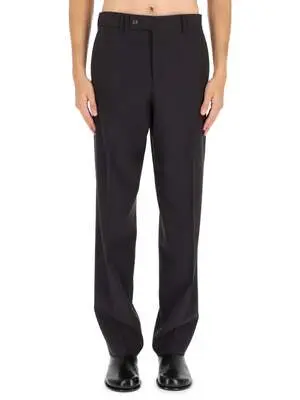 Fendi Wool Blend Tailored Pants - Brown