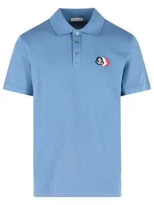 Moncler Polo Shirt In Light Cotton