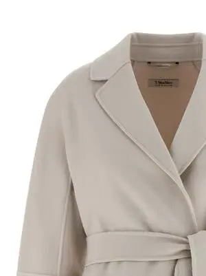Max Mara Arona' Pure Wool Coat - Cream