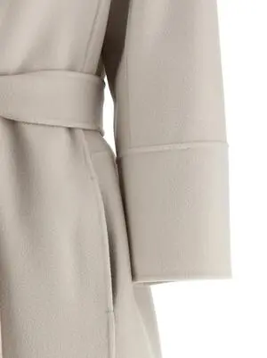 Max Mara Arona' Pure Wool Coat - Cream