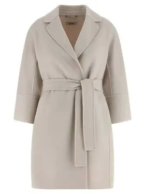 Max Mara S Max Mara 'Arona' Pure Wool Coat Cream