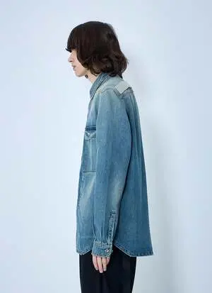 Rick Owens Denim Overshirt Jacket