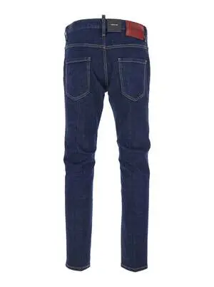 Dsquared2 Denim Jeans With Logo Detail - Multicolor