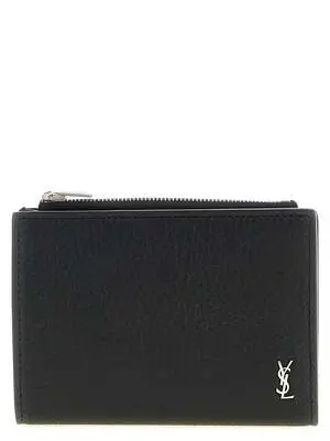 Saint Laurent Tiny Cassandre' Wallet - Black