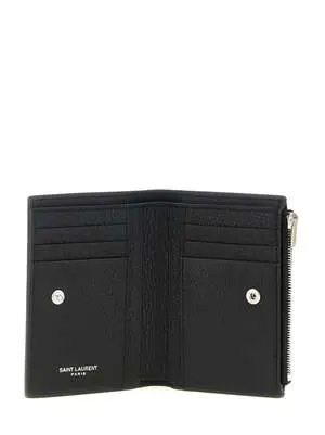 Saint Laurent Tiny Cassandre' Wallet - Black