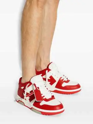 Off-White Out Of Office" Sneakers With Arrow Motif - Red