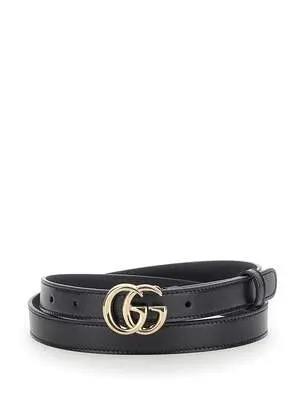 Gucci Double G Buckle Leather Belt - Multicolor