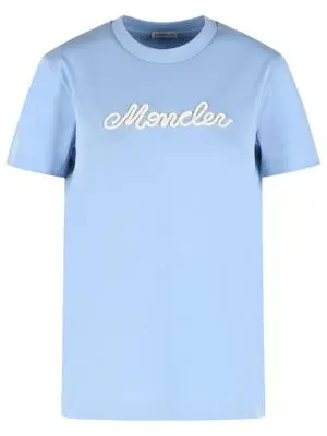 Moncler Light Cotton T-shirt With Embroidery