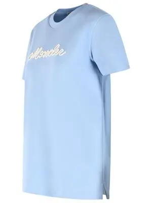 Moncler Light Cotton T-shirt With Embroidery