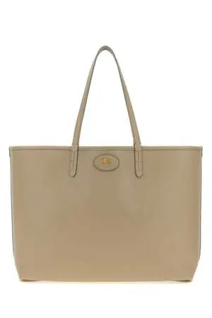 Burberry BURBERRY Reversible Leather Shopping Bag Gray