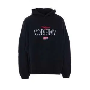 WILLY CHAVARRIA Welcome To America Hoodie - Black