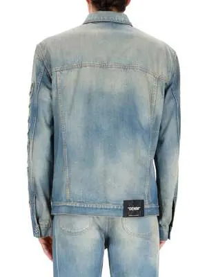 Off-White Diag Raw Patch Denim Jacket