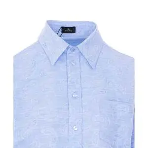 Etro Paisley Jacquard Motif Shirt - Blue