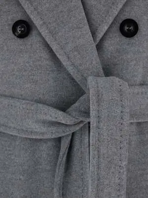 Max Mara Madame Double-breasted Wool And Cashmere Coat - Multicolor