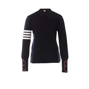 Thom Browne Milano Classic Cardigan V-neck, Long Sleeve, Wool