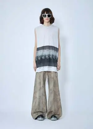 Rick Owens Sleeveless Graphic Top - Gray