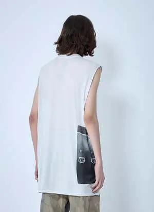 Rick Owens Sleeveless Graphic Top - Gray